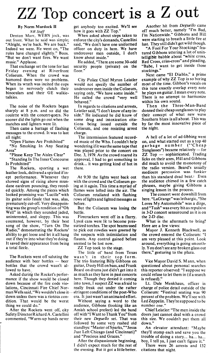 Concert History of Riverfront Coliseum Cincinnati, Ohio, United States ...