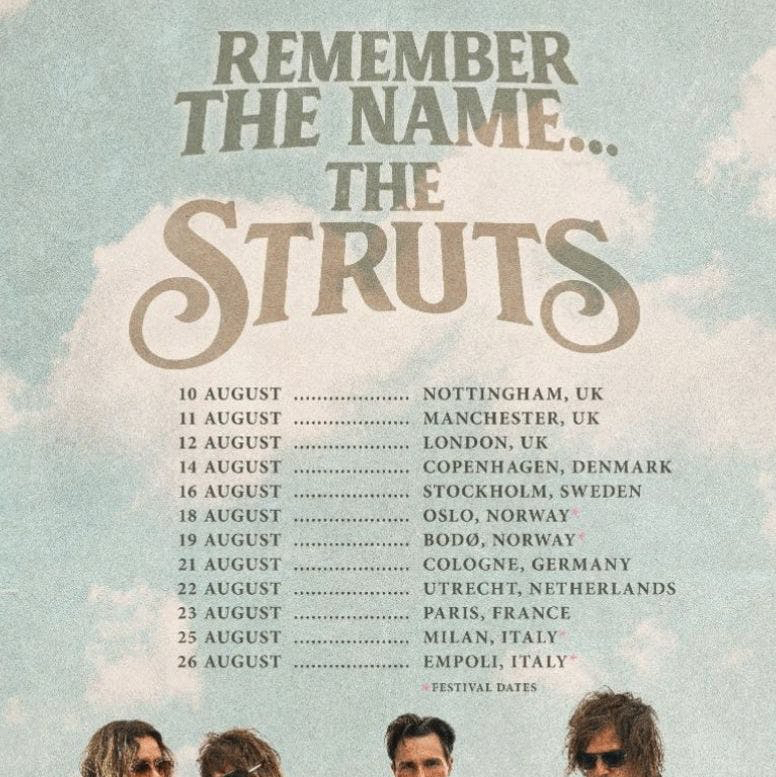 The Struts Concert & Tour History (Updated for 2023 - 2024) | Concert ...