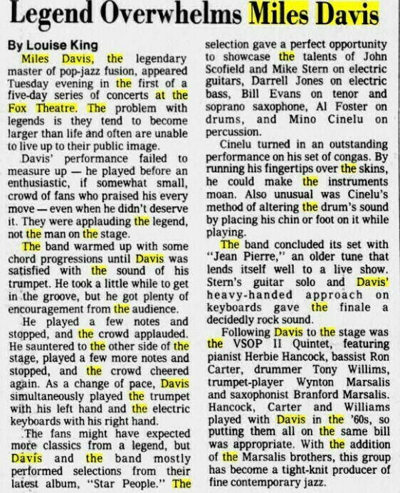 The VSOP II Quintet w/Herbie Hancock, Ron Carter, Wynton Marsalis ...