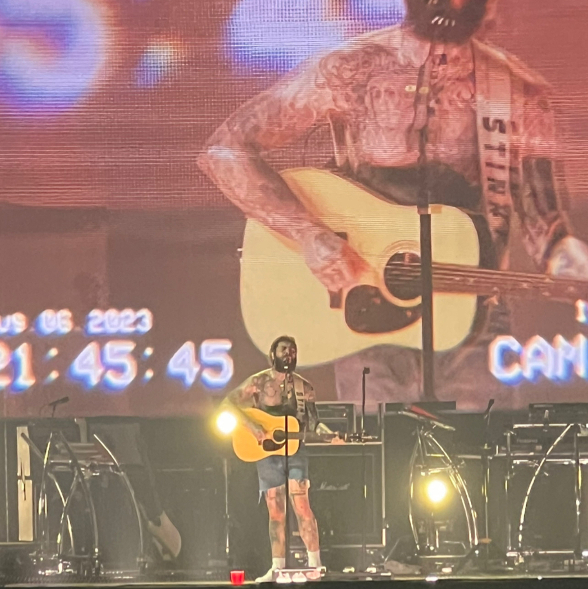 Aug 06, 2023: Post Malone / Beach Fossils at Dos Equis Pavilion Dallas ...