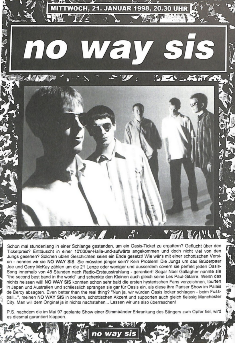 No Way Sis Concert & Tour History | Concert Archives