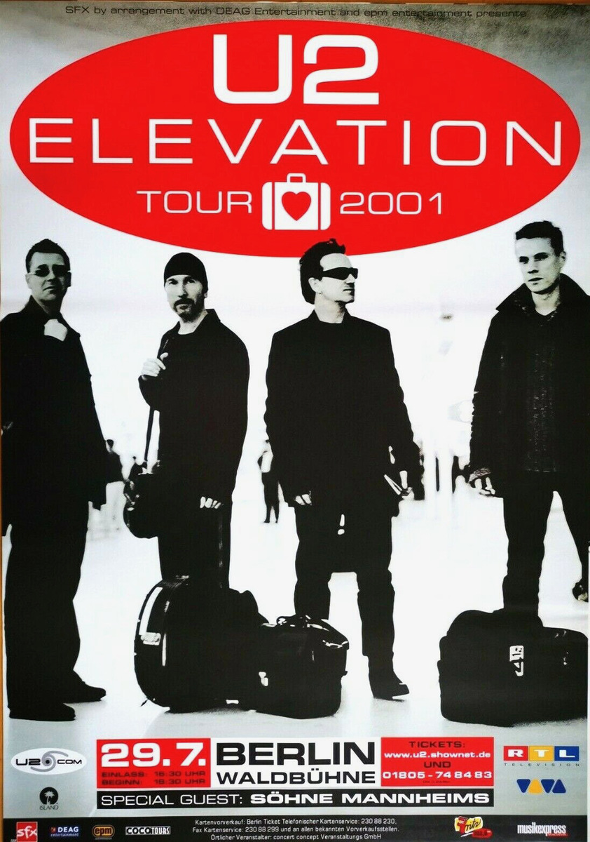 U2's 2001 Concert & Tour History | Concert Archives