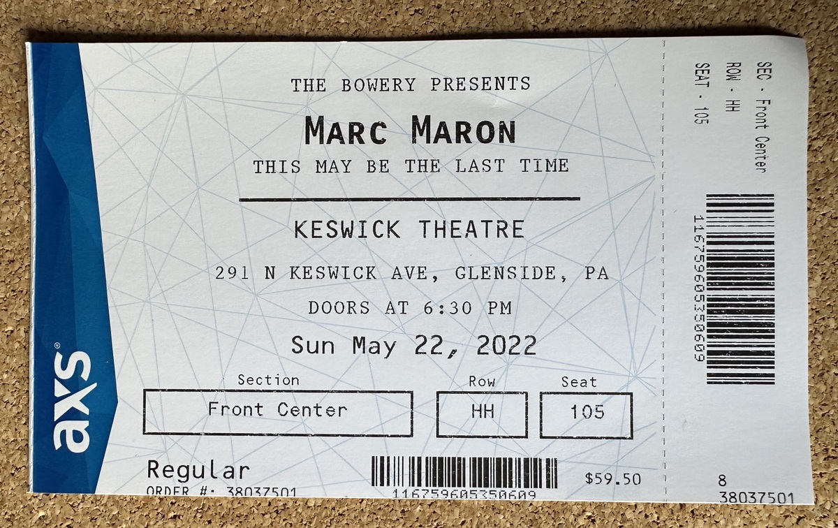 Marc Maron Concert & Tour History (Updated for 2024 - 2025) | Concert ...