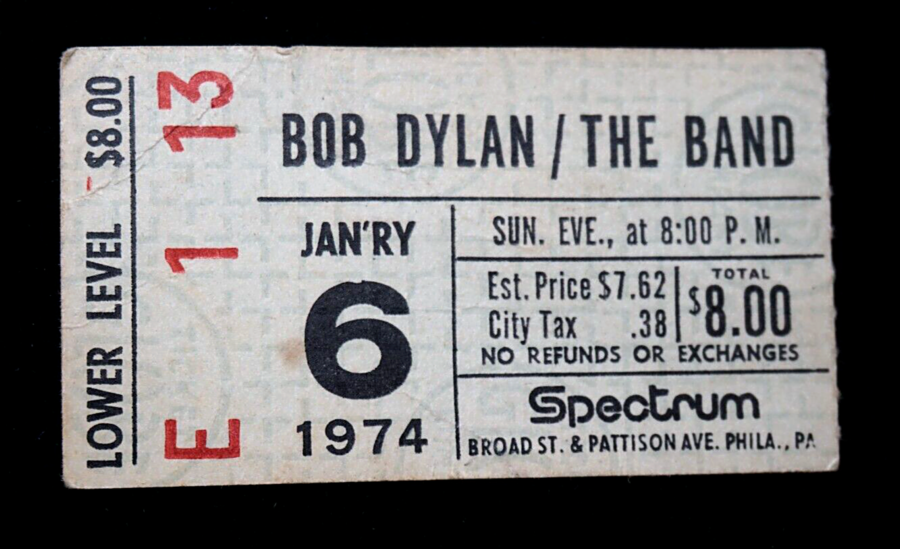 Bob Dylan's 1974 Concert & Tour History | Concert Archives