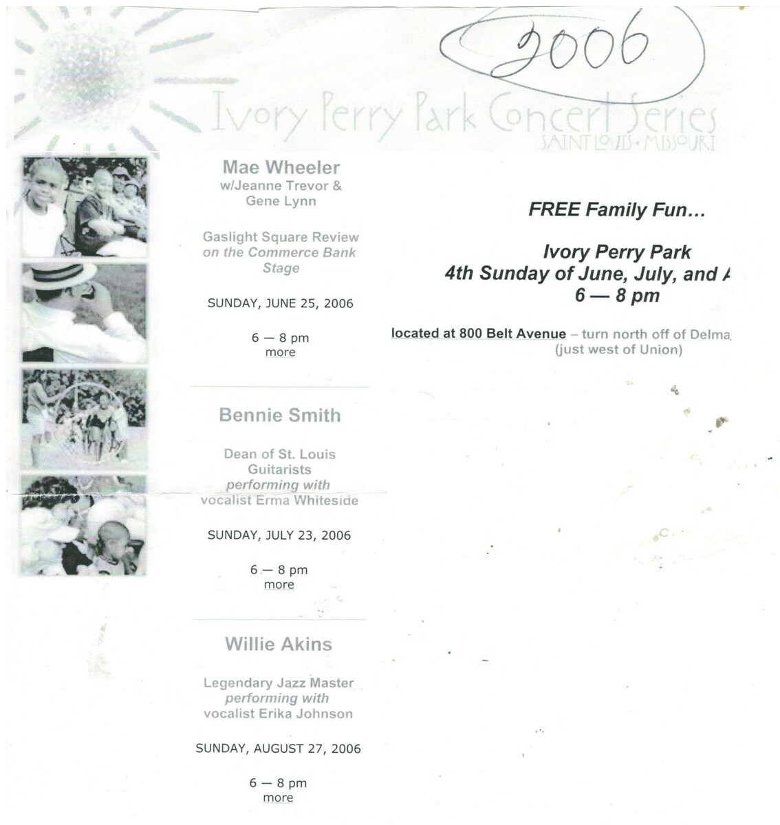 Concert History of Ivory Perry Park St Louis, Missouri, United States ...