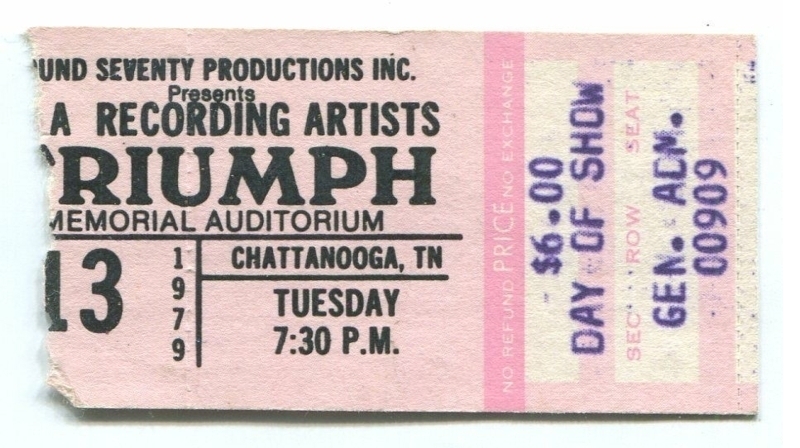 Triumph Concert & Tour History | Concert Archives