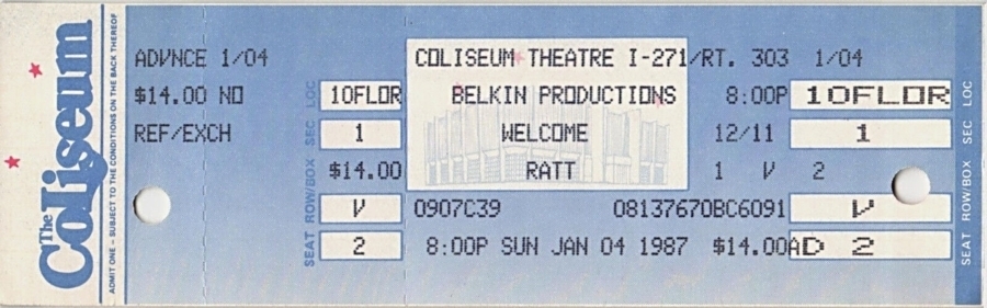 Ratt Concert & Tour History (Updated for 2023) | Concert Archives