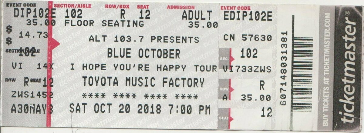 Blue October Concert & Tour History (Updated for 2023) | Concert Archives