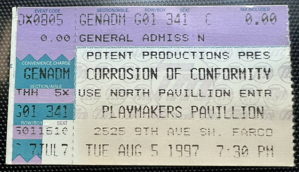 Aug 05, 1997: Corrosion Of Conformity / Machine Head / Drain STH at ...