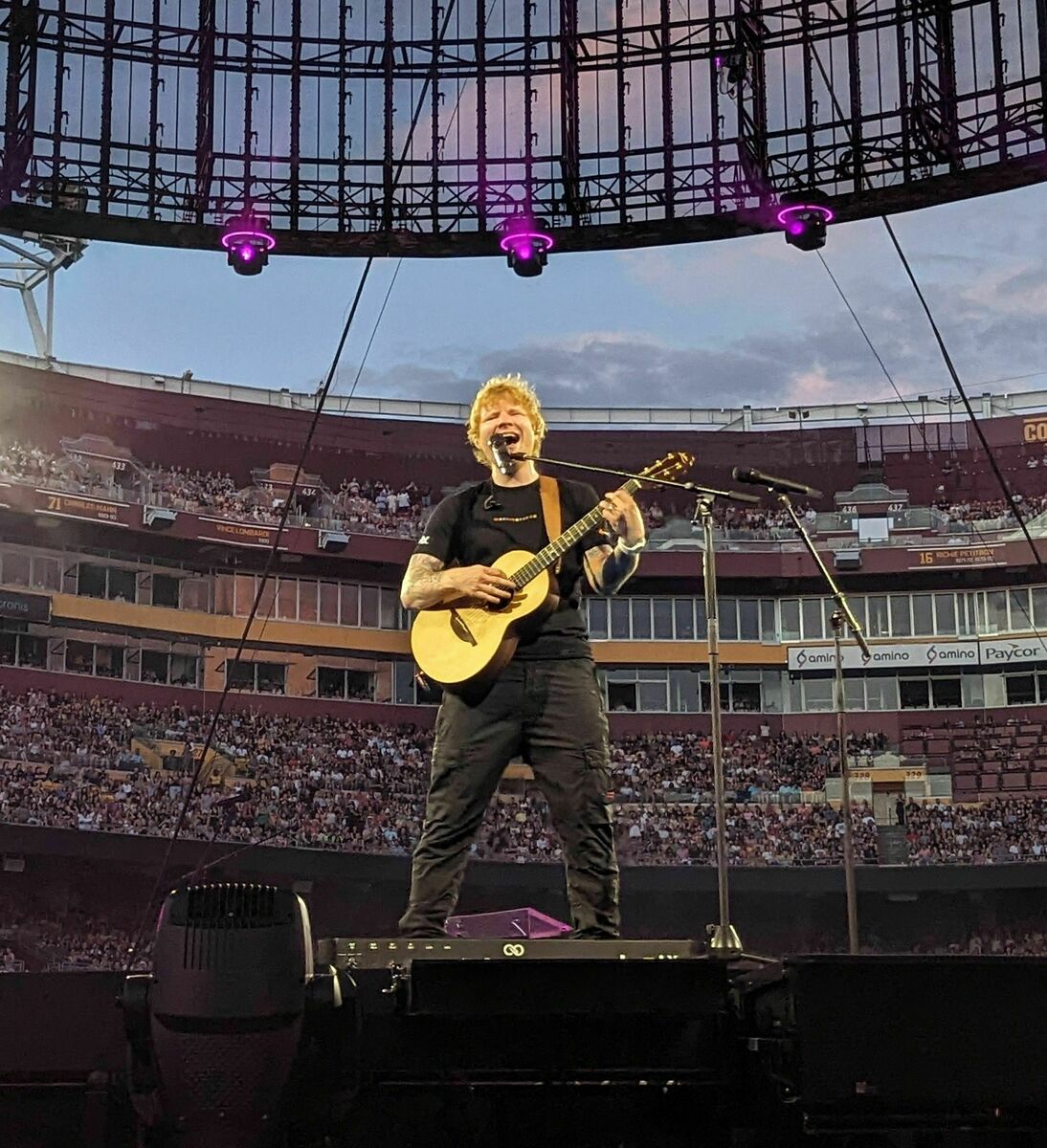 Jun 24, 2023: Ed Sheeran / Rosa Linn at FedExField Landover, Maryland ...