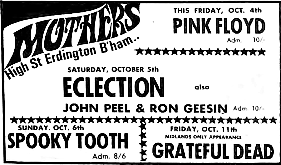 Pink Floyd S 1968 Concert Photos Concert Archives