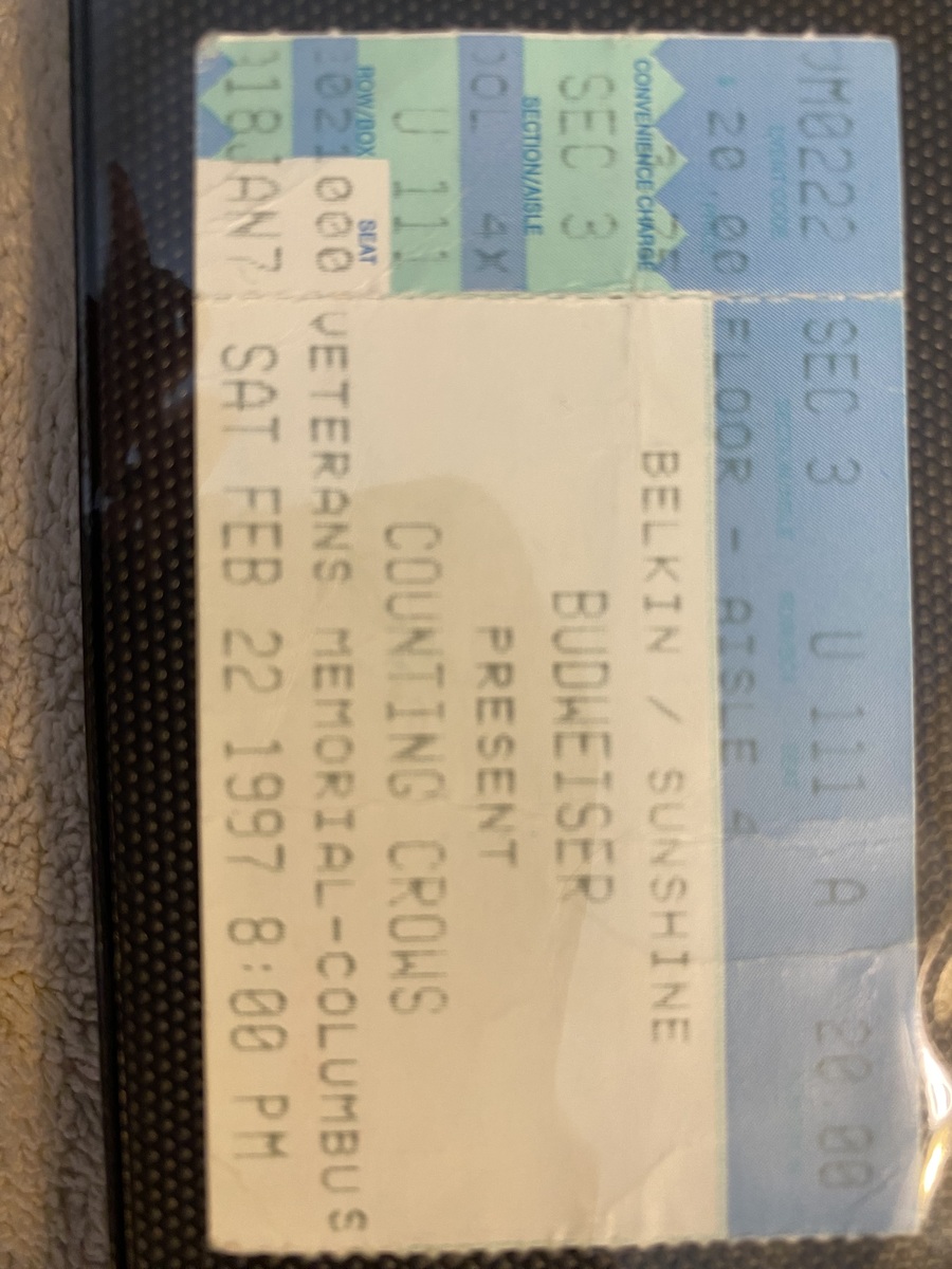 Feb 22, 1997: Counting Crows at Veterans Memorial Fieldhouse Columbus ...