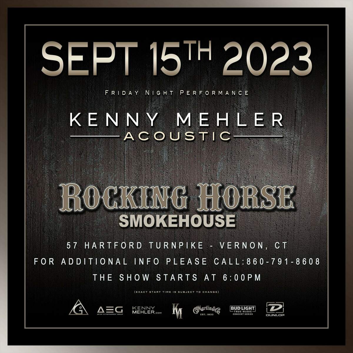Kenny Mehler Concert & Tour History | Concert Archives