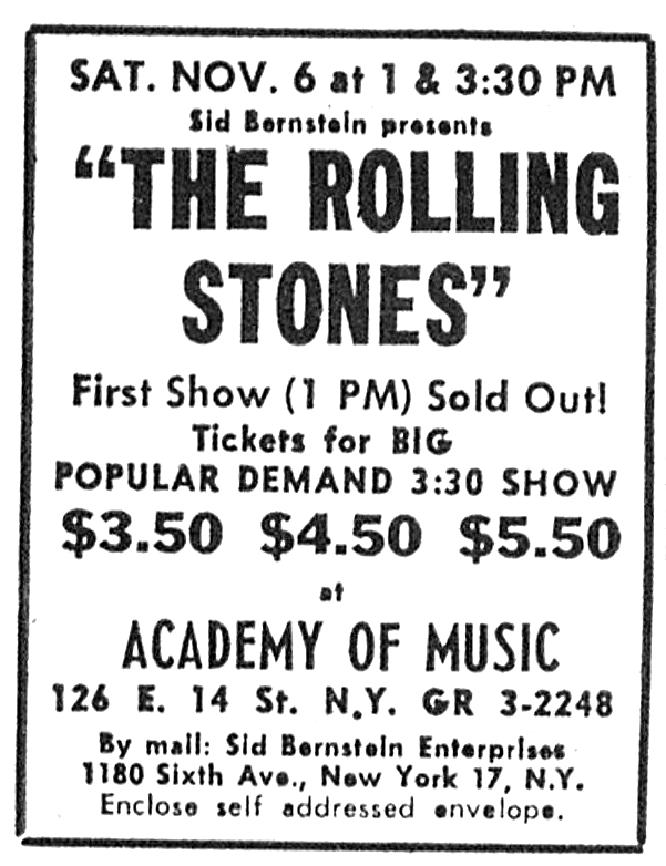 Concert History of Academy Of Music New York, New York, United States ...