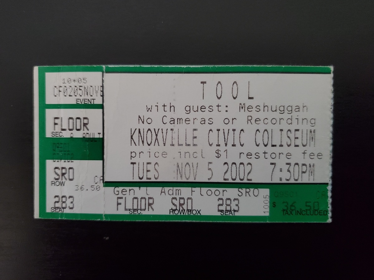 Tool's 2002 Concert & Tour History | Concert Archives