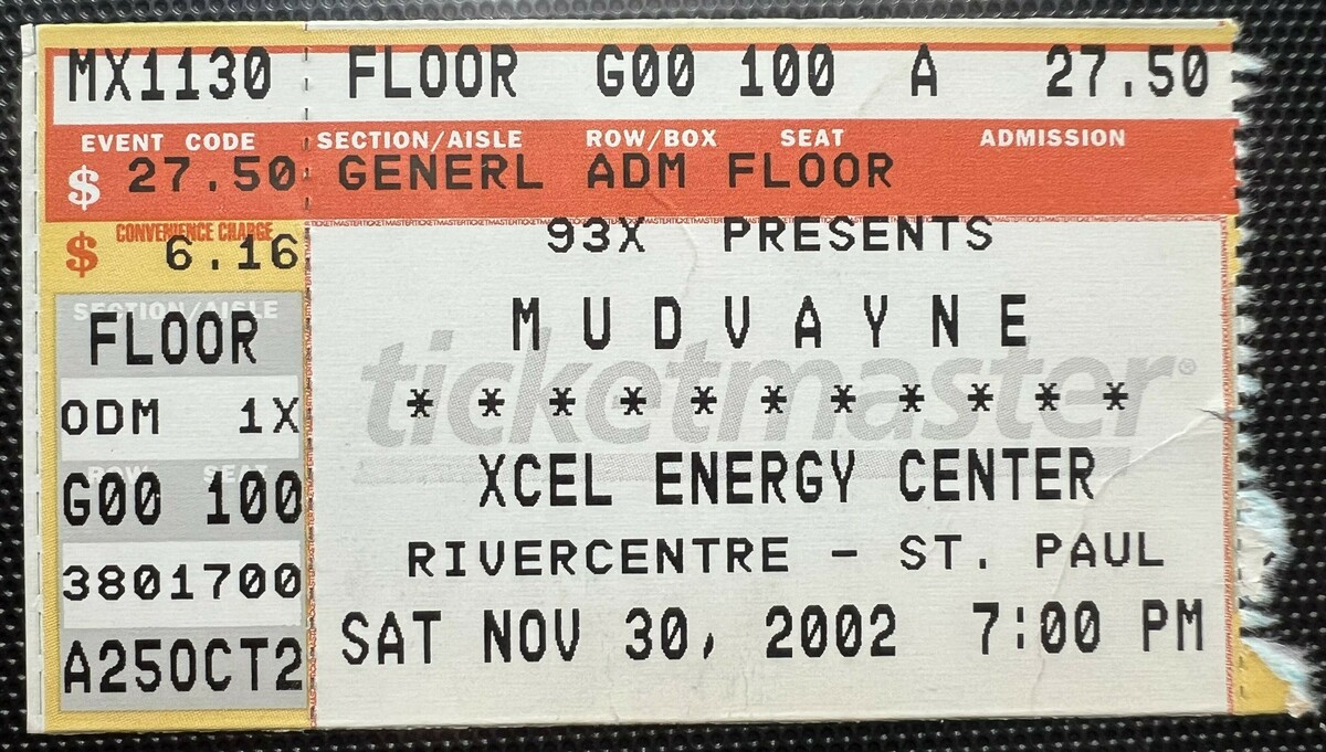 Nov 30, 2002: Mudvayne / Taproot / Depswa at Xcel Energy Center Saint ...