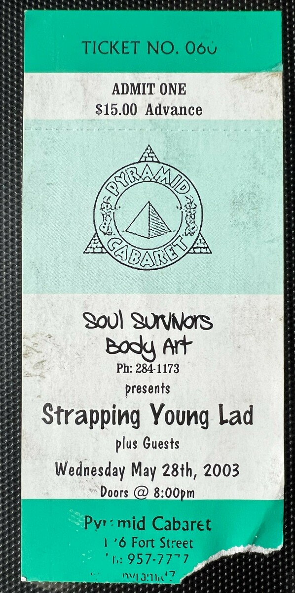 Strapping Young Lad Concert & Tour History | Concert Archives