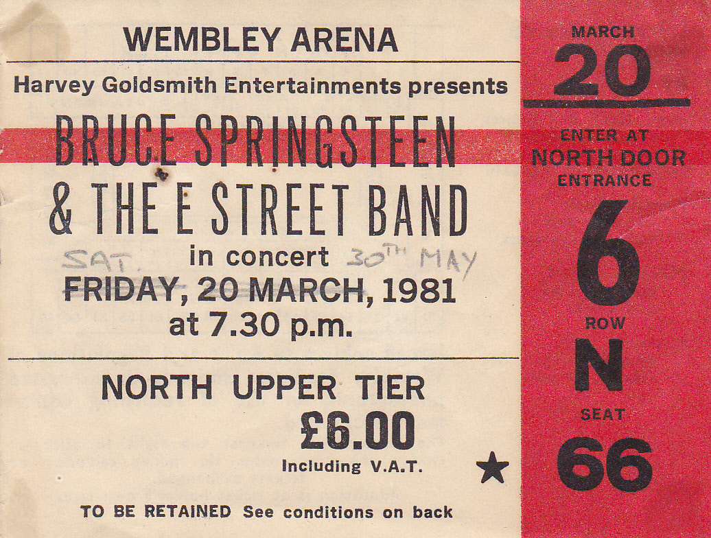 Bruce Springsteen's 1981 Concert & Tour History | Concert Archives
