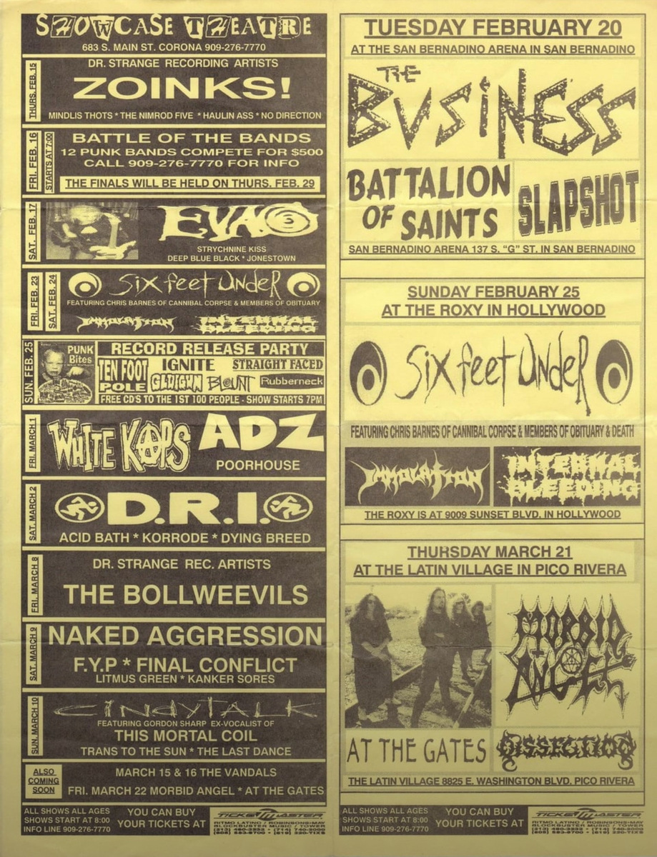 Acid Bath Concert & Tour History (Updated for 2025) | Concert Archives