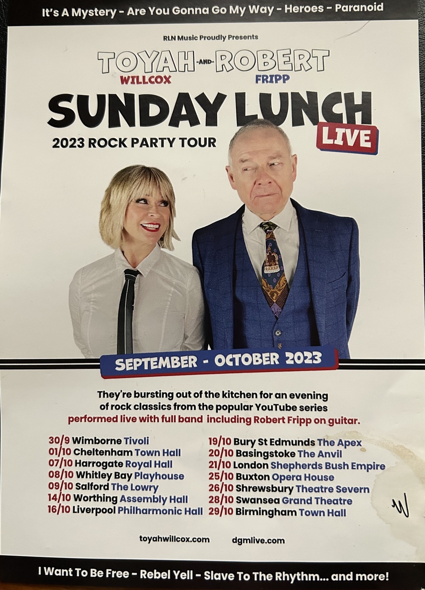 Robert Fripp and Toyah Concert & Tour History | Concert Archives