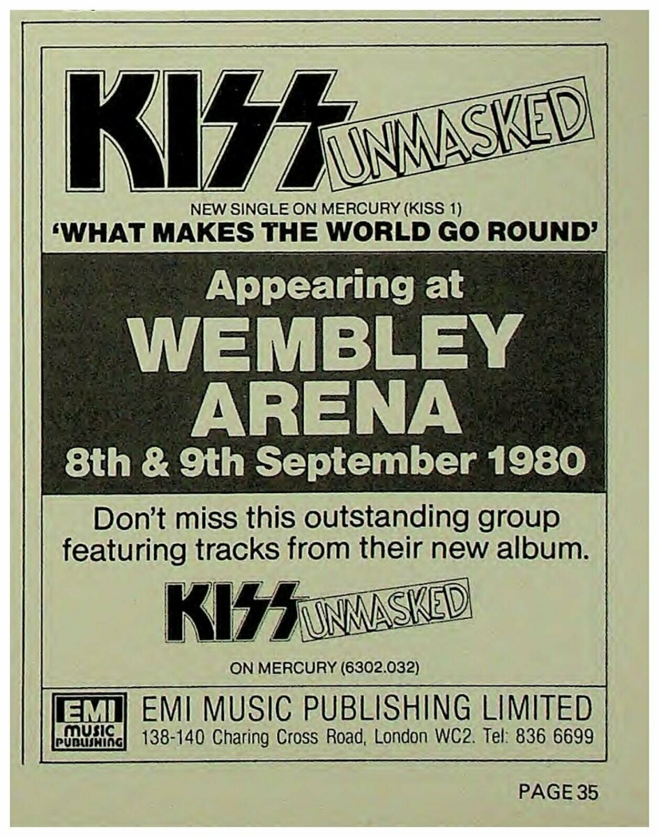 Sep 08, 1980: KISS / Girl at Wembley Stadium London, England, United ...