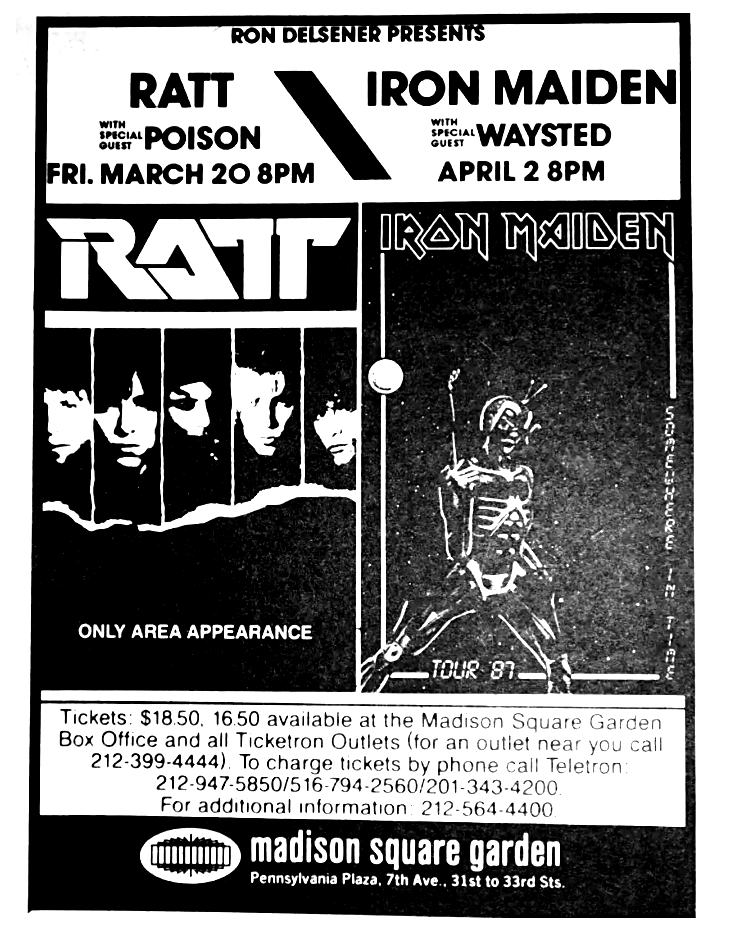 Ratt's 1987 Concert & Tour History | Concert Archives