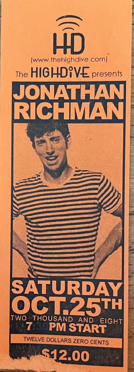 Jonathan Richman Concert & Tour History (Updated for 2025) | Concert ...