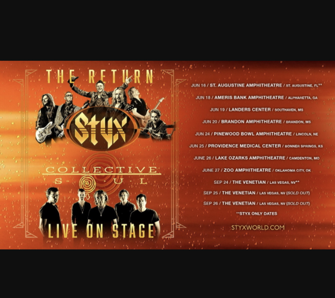 Styx's 2021 Concert & Tour History | Concert Archives
