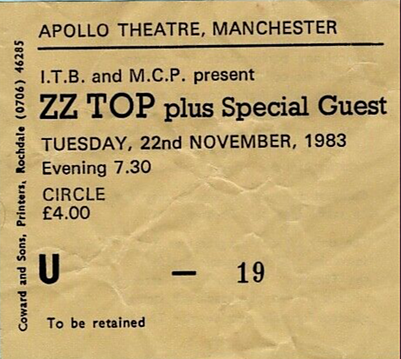 ZZ Top Concert & Tour History (Updated for 2023 - 2024) | Concert Archives