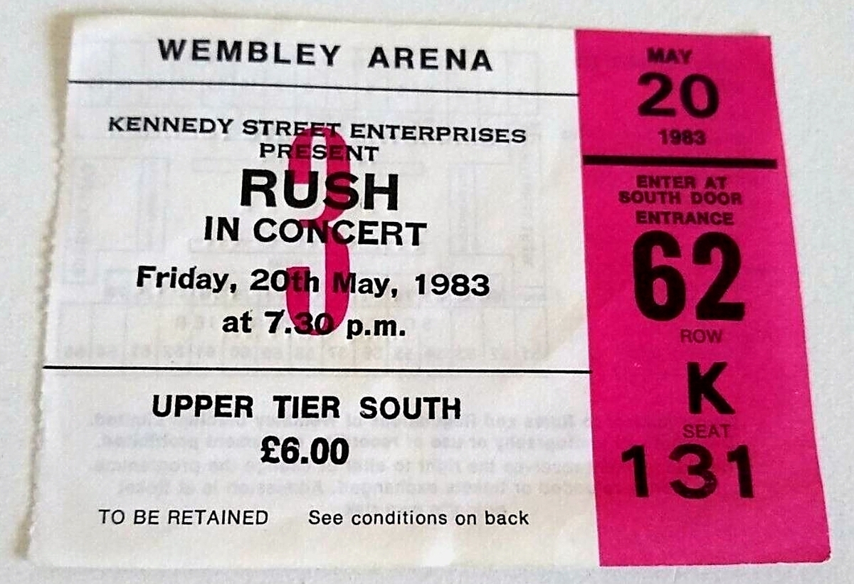 Rush's 1983 Concert & Tour History | Concert Archives