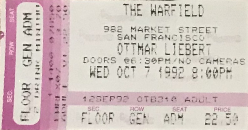 Ottmar Liebert Concert & Tour History (Updated for 2026) | Concert Archives