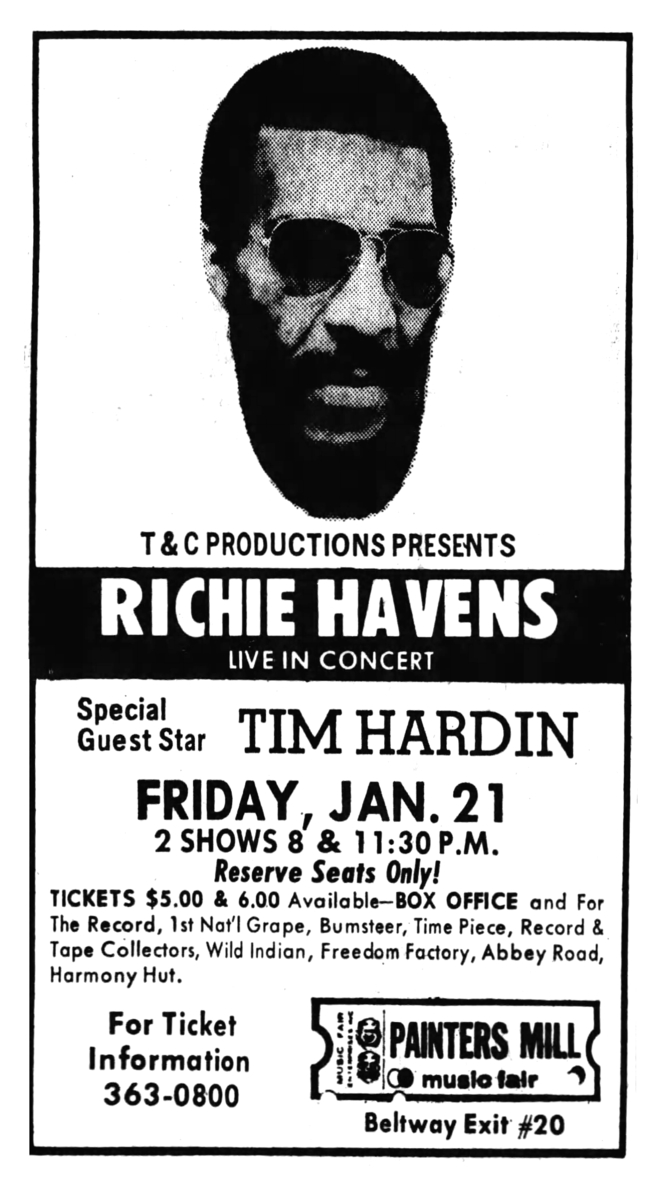 Richie Havens Concert & Tour History | Concert Archives