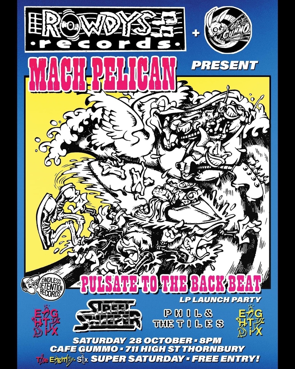 Oct 28, 2023: Mach Pelican / Street Sweeper / Phil & The Tiles at Cafe ...