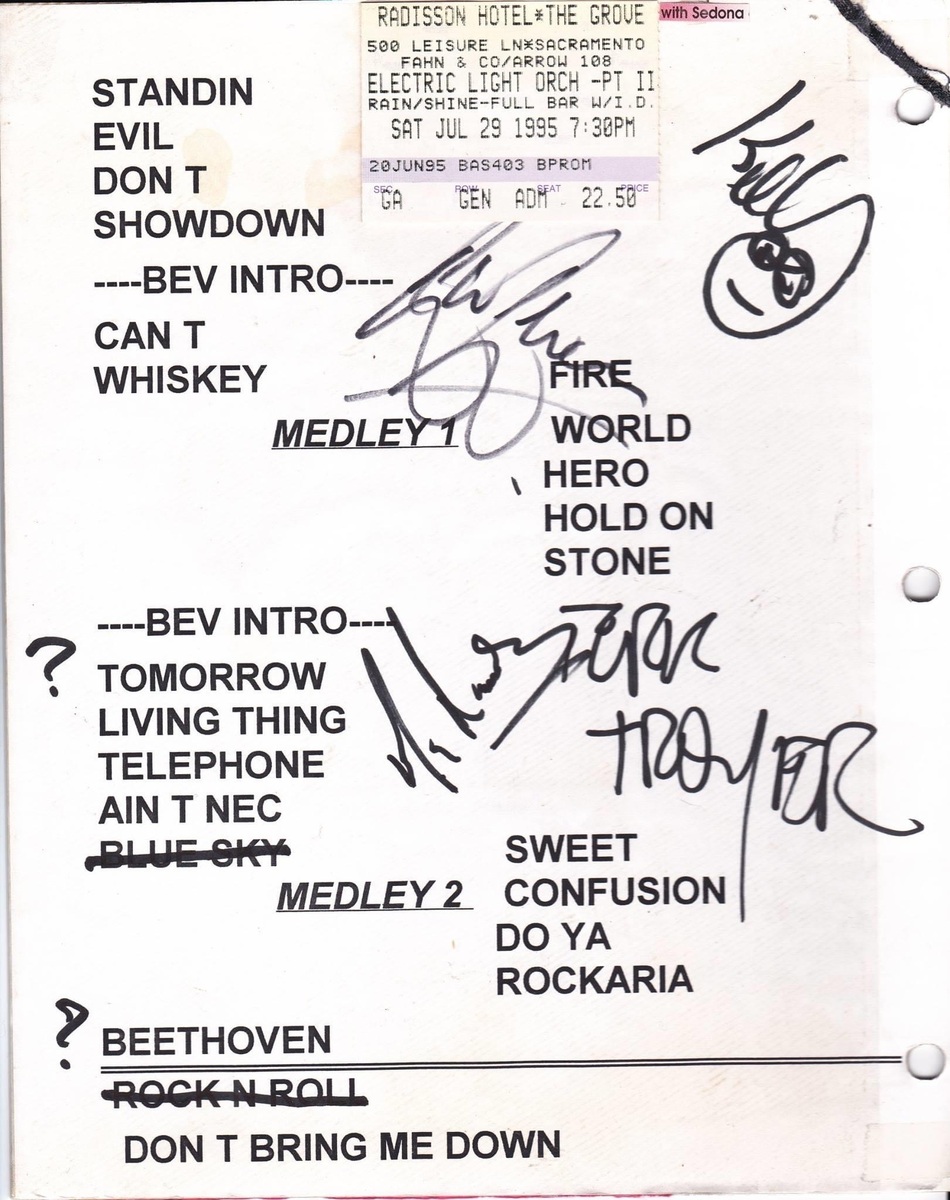 Electric Light Orchestra Part II Concert & Tour History | Concert Archives