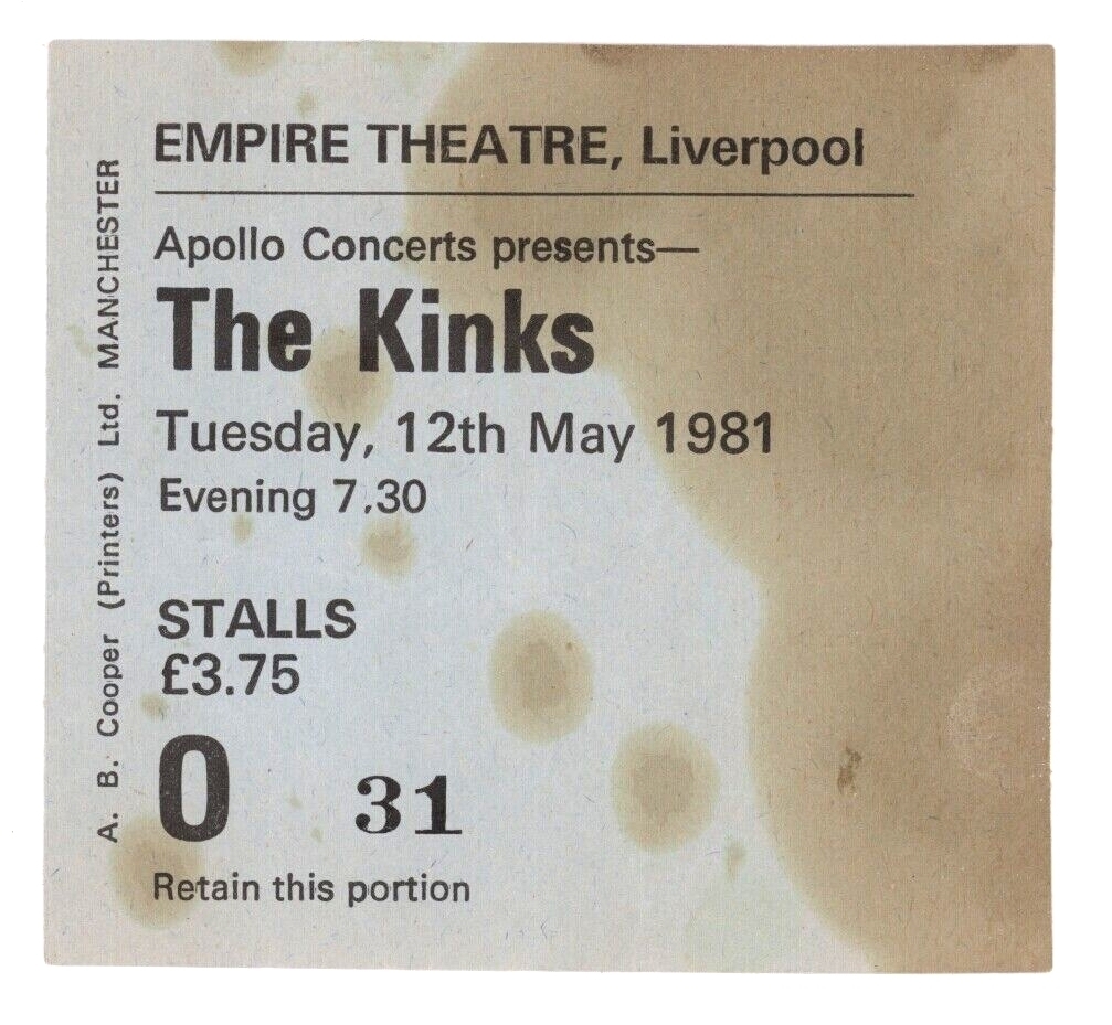 The Kinks's 1981 Concert & Tour History | Concert Archives