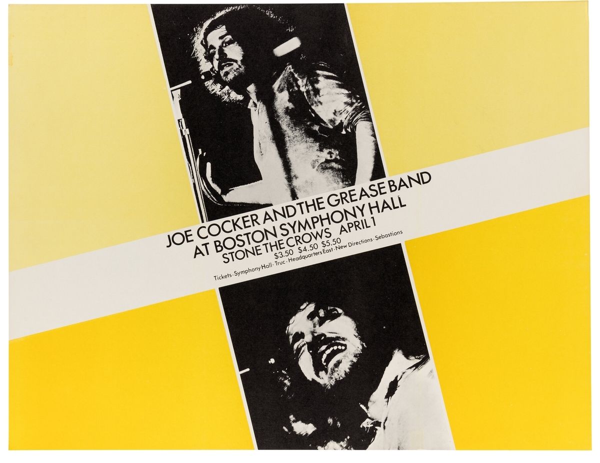 Apr 01, 1970: Joe Cocker / Stone The Crows at Boston Symphony Hall ...