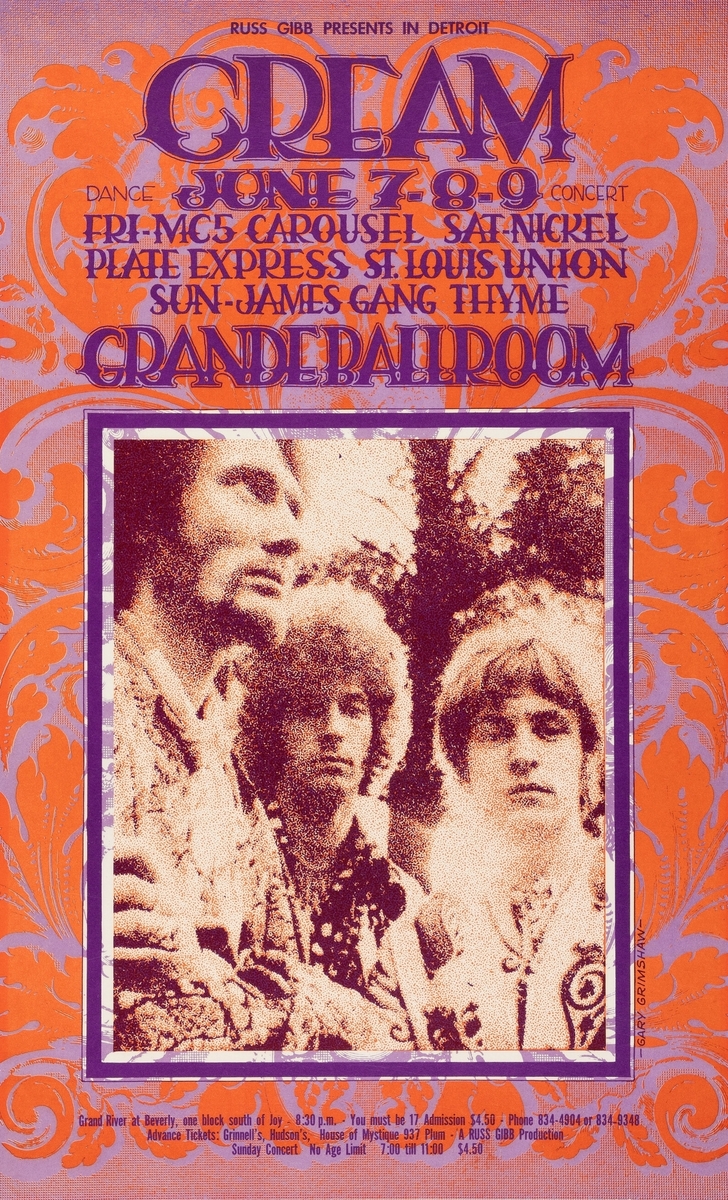 Cream Concert & Tour History | Concert Archives