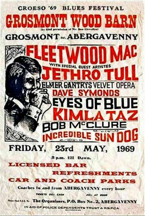 May 23, 1969: Fleetwood Mac / Jethro Tull at Grosmont Wood Barn ...