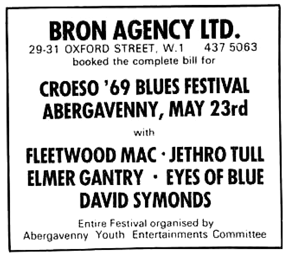 May 23, 1969: Fleetwood Mac / Jethro Tull at Grosmont Wood Barn ...