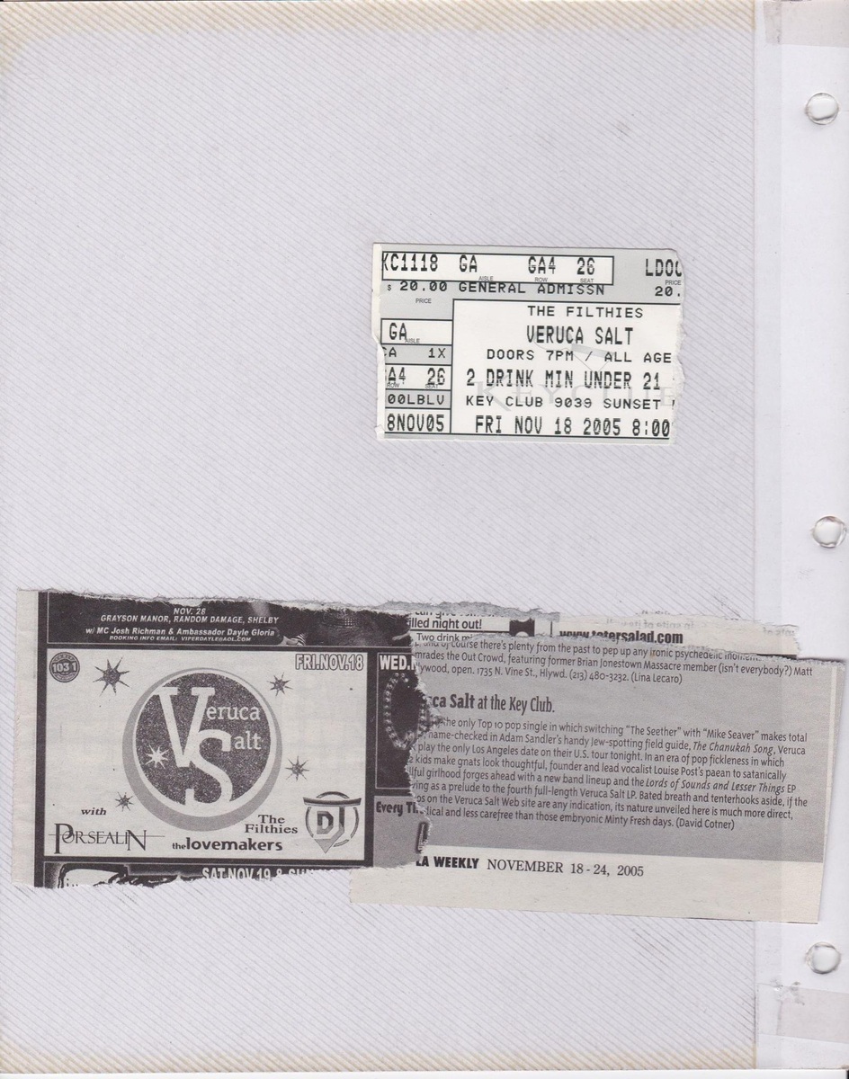 Veruca Salt Concert & Tour History | Concert Archives