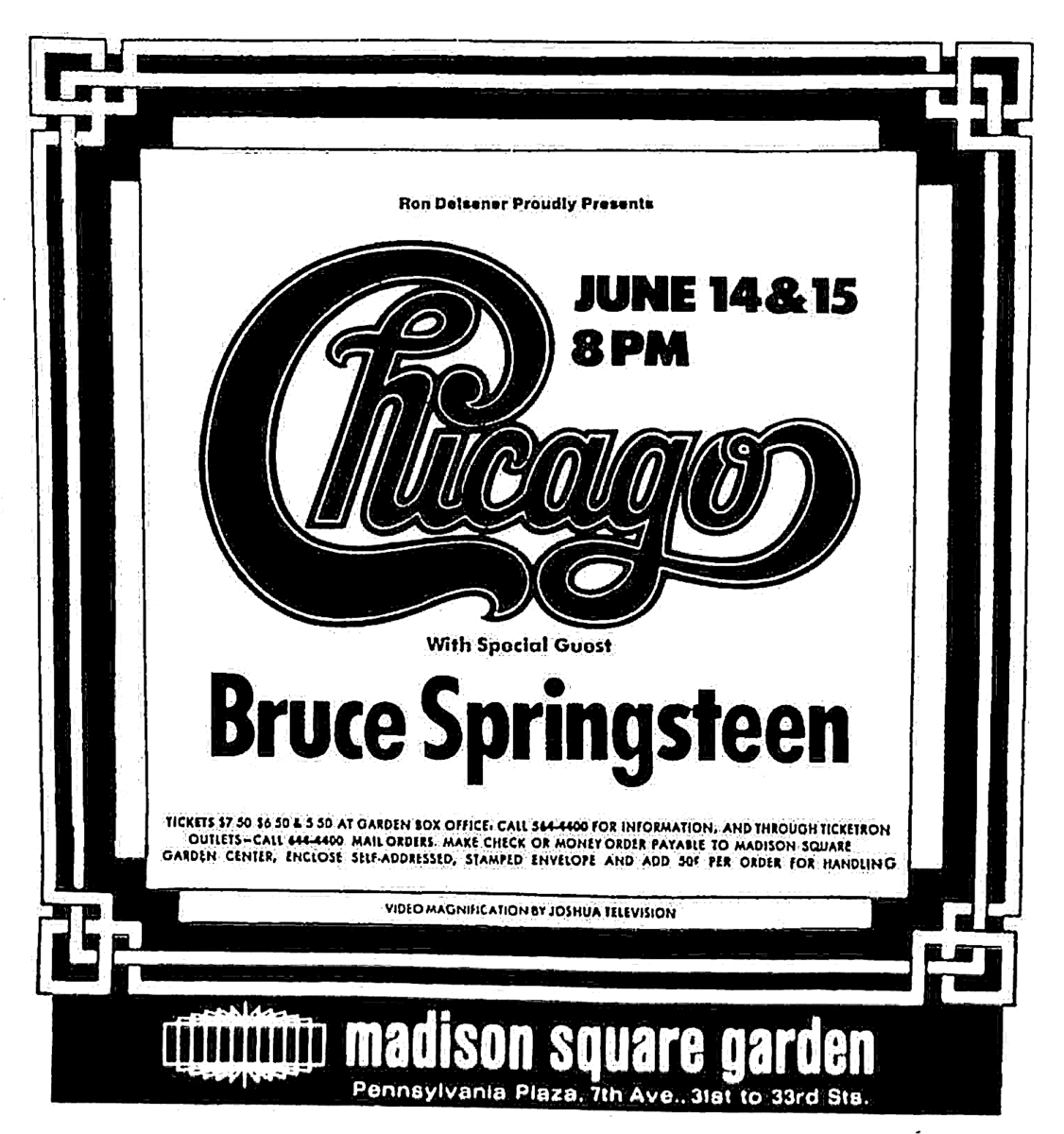 Jun 15, 1973: Chicago / Bruce Springsteen & The E Street Band at ...