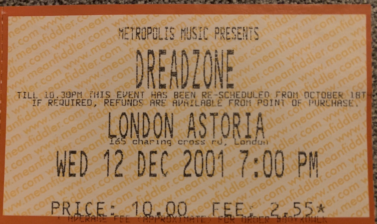 Dec 12, 2001: Dreadzone at London Astoria London, England, United ...