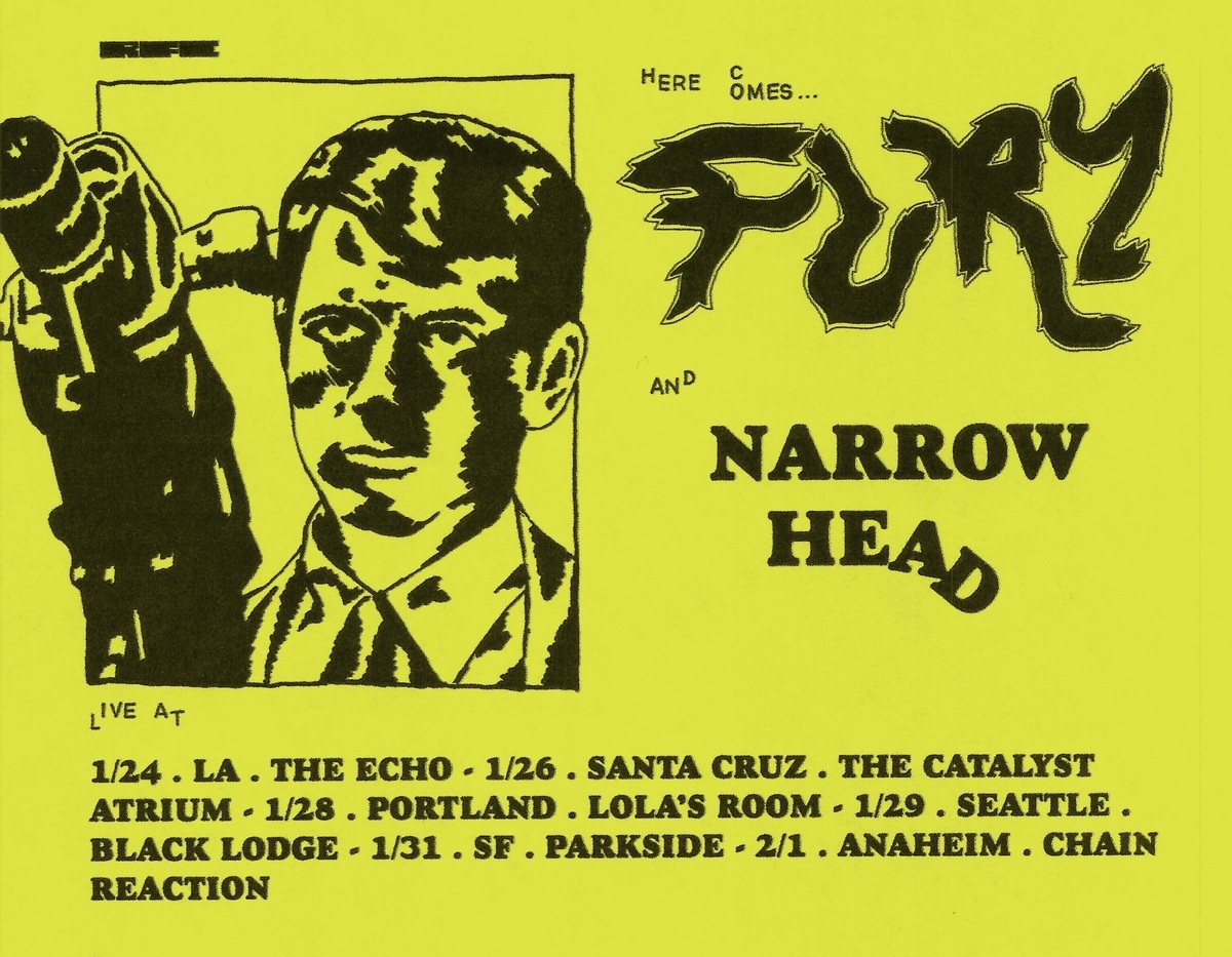 Feb 01, 2020: Fury / Narrow Head / Diztort / Wise at Chain Reaction ...