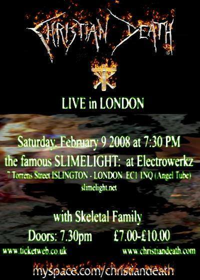 Christian Death Concert & Tour History (Updated for 2024 - 2025 ...