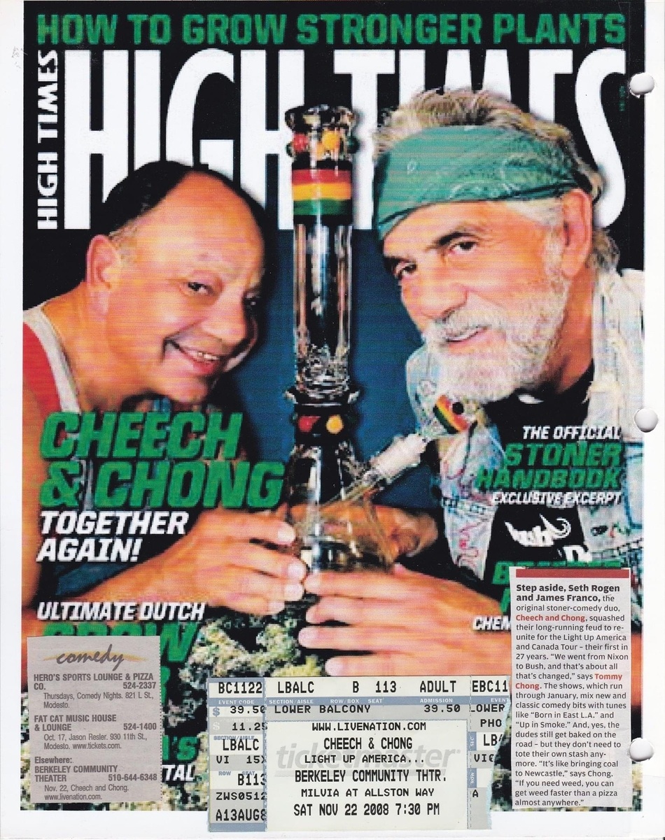 Nov 22, 2008: Cheech & Chong / Tommy Chong / Cheech Marin at Berkeley ...