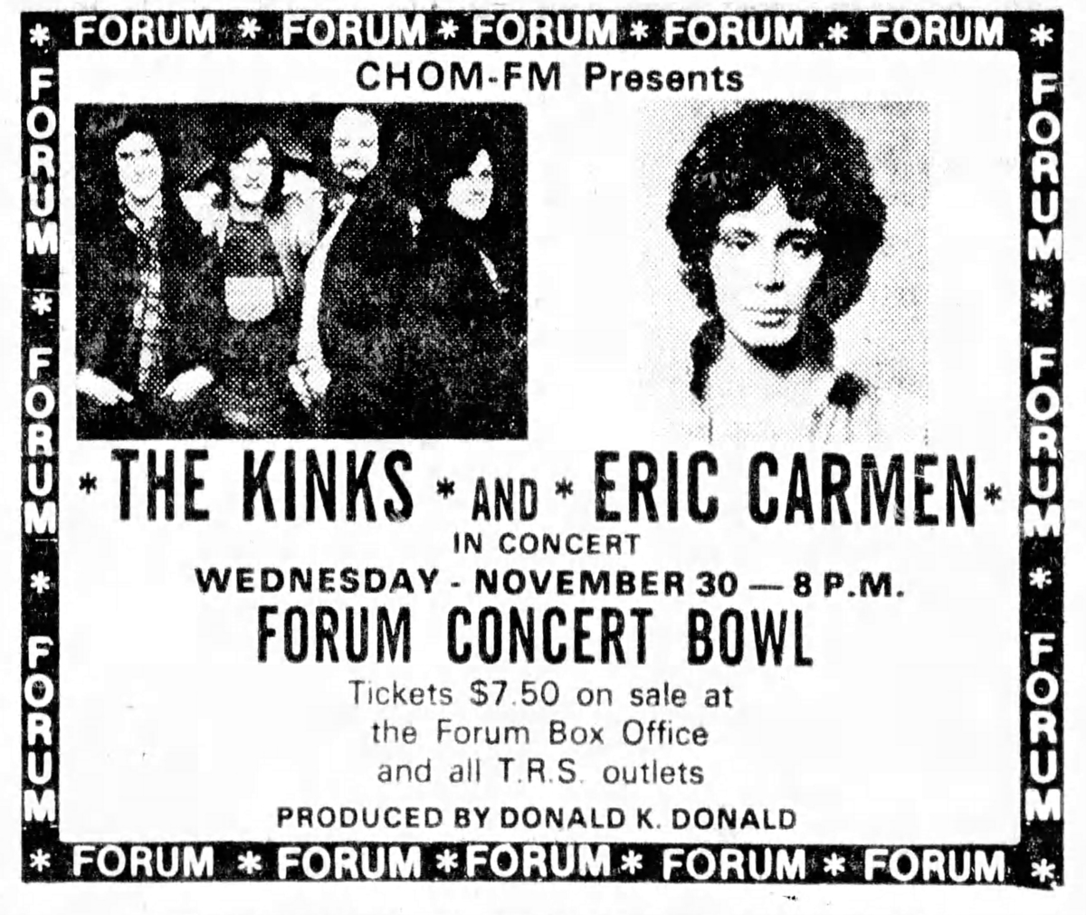 The Kinks Concert & Tour History | Concert Archives