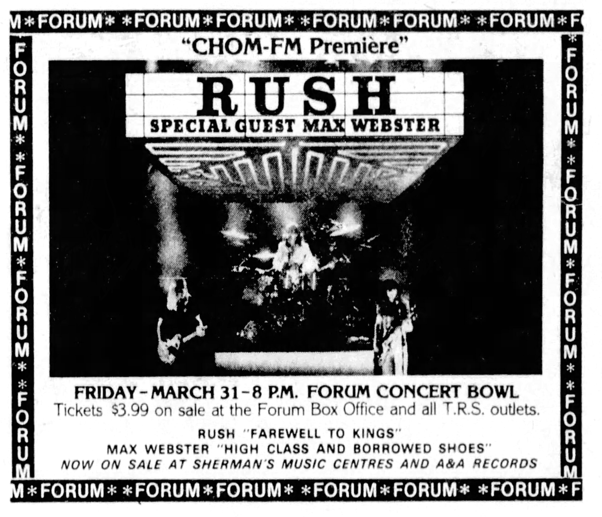 Rush's 1978 Concert & Tour History | Concert Archives