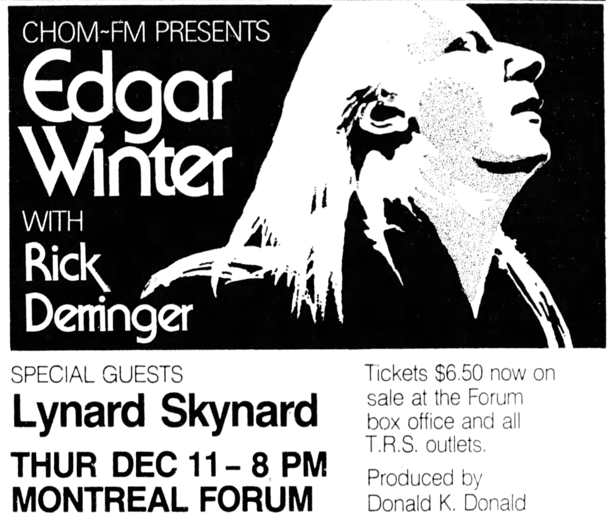 Edgar Winter Concert & Tour History | Concert Archives