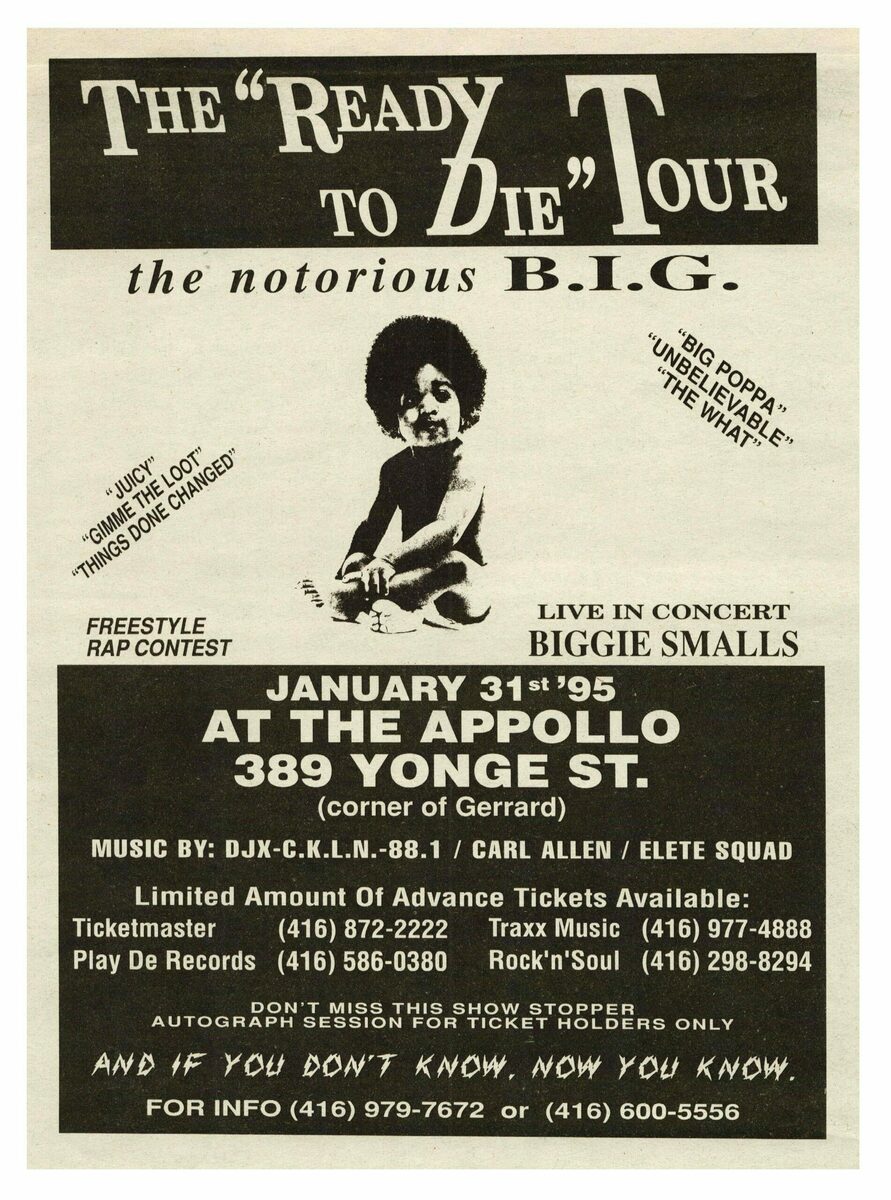 The Notorious B.I.G. Concert & Tour History | Concert Archives