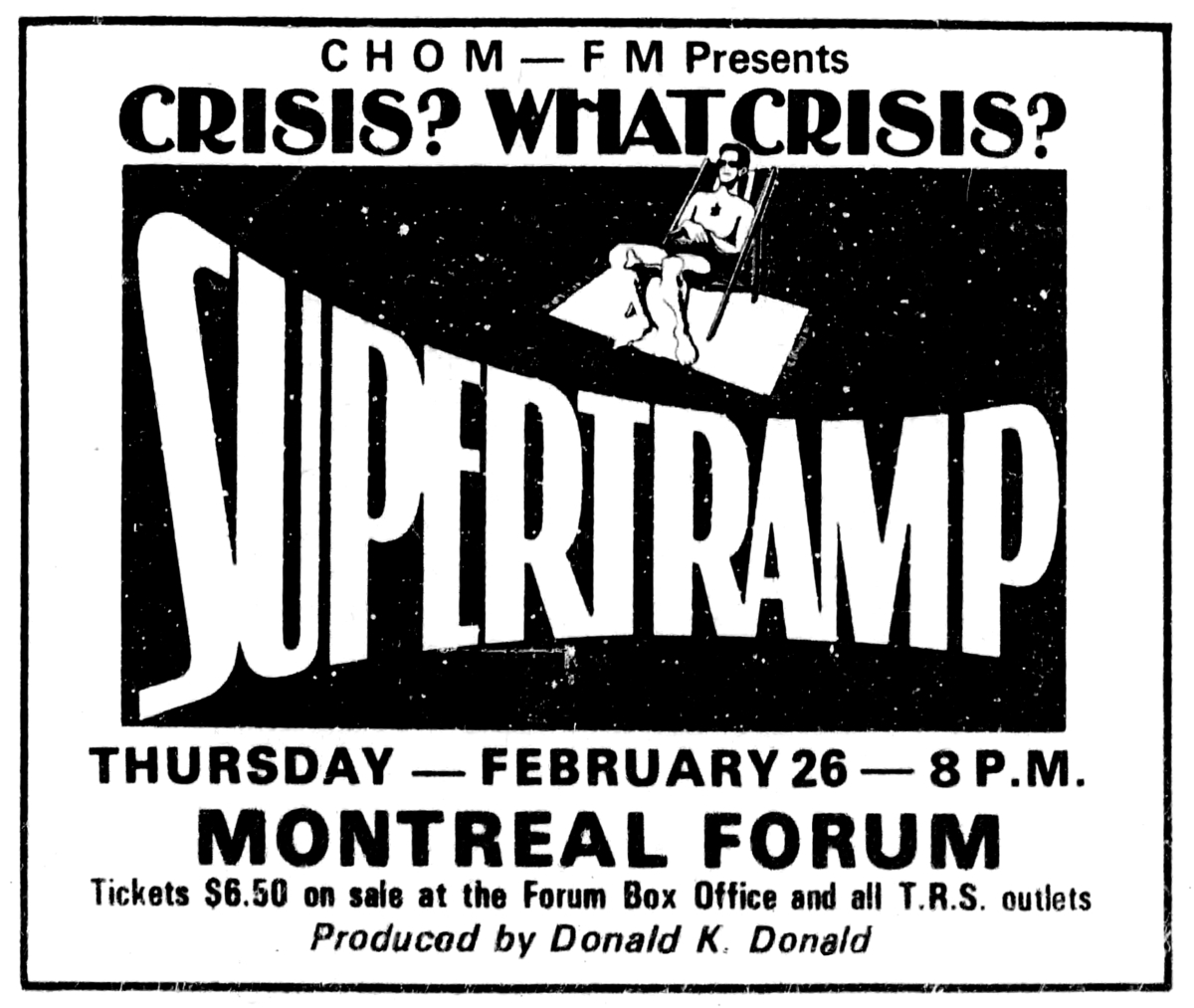 Supertramp Concert & Tour History | Concert Archives